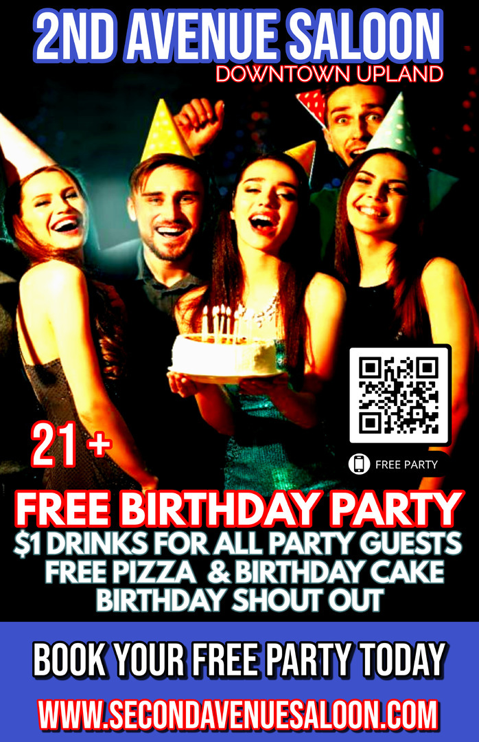 Second Avenue Saloon - FREE PARTY PACKAGES
